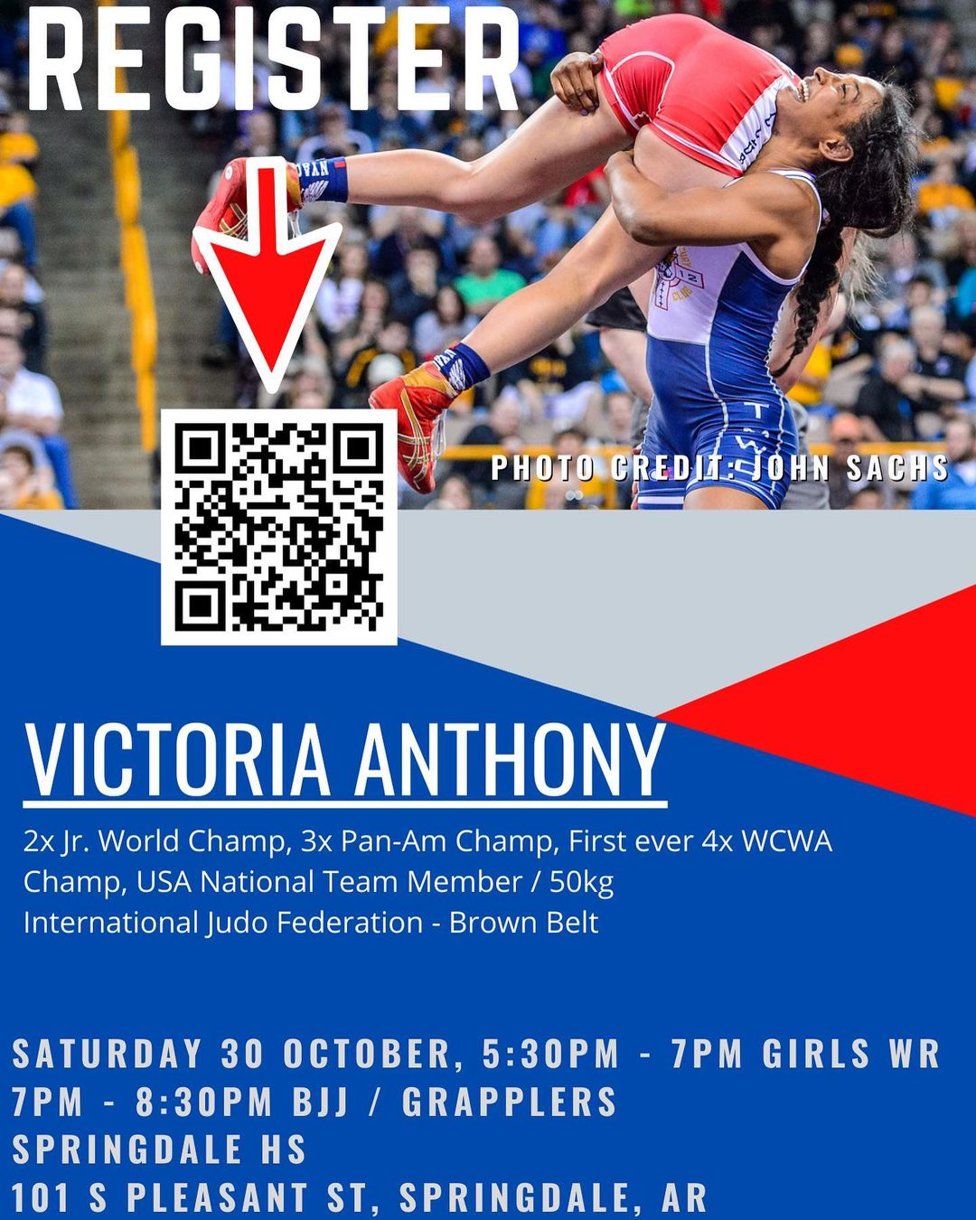 Victoria Anthony wrestling camp: October 30th in Springdale ...